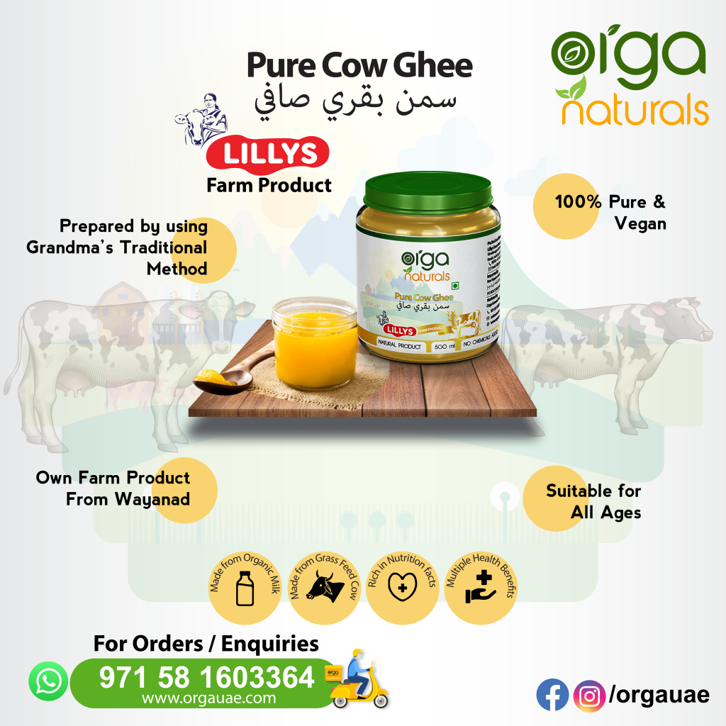 Orga Lillies Cow Ghee ( Narrunayye) Wayanadan – Food Energy UAE